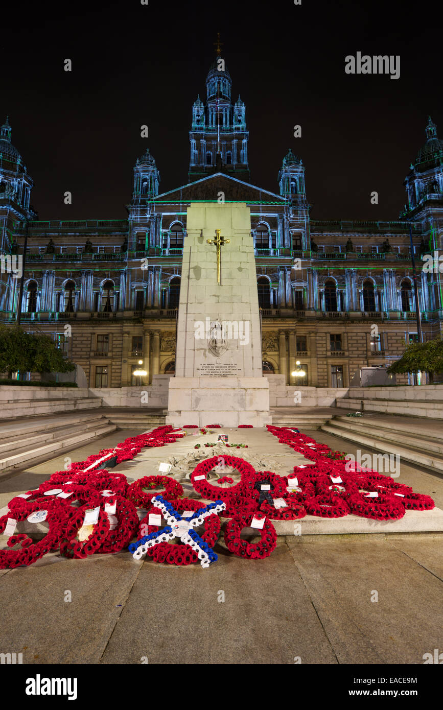 Cenotaph, George Square, Glasgow Stock Photo - Alamy