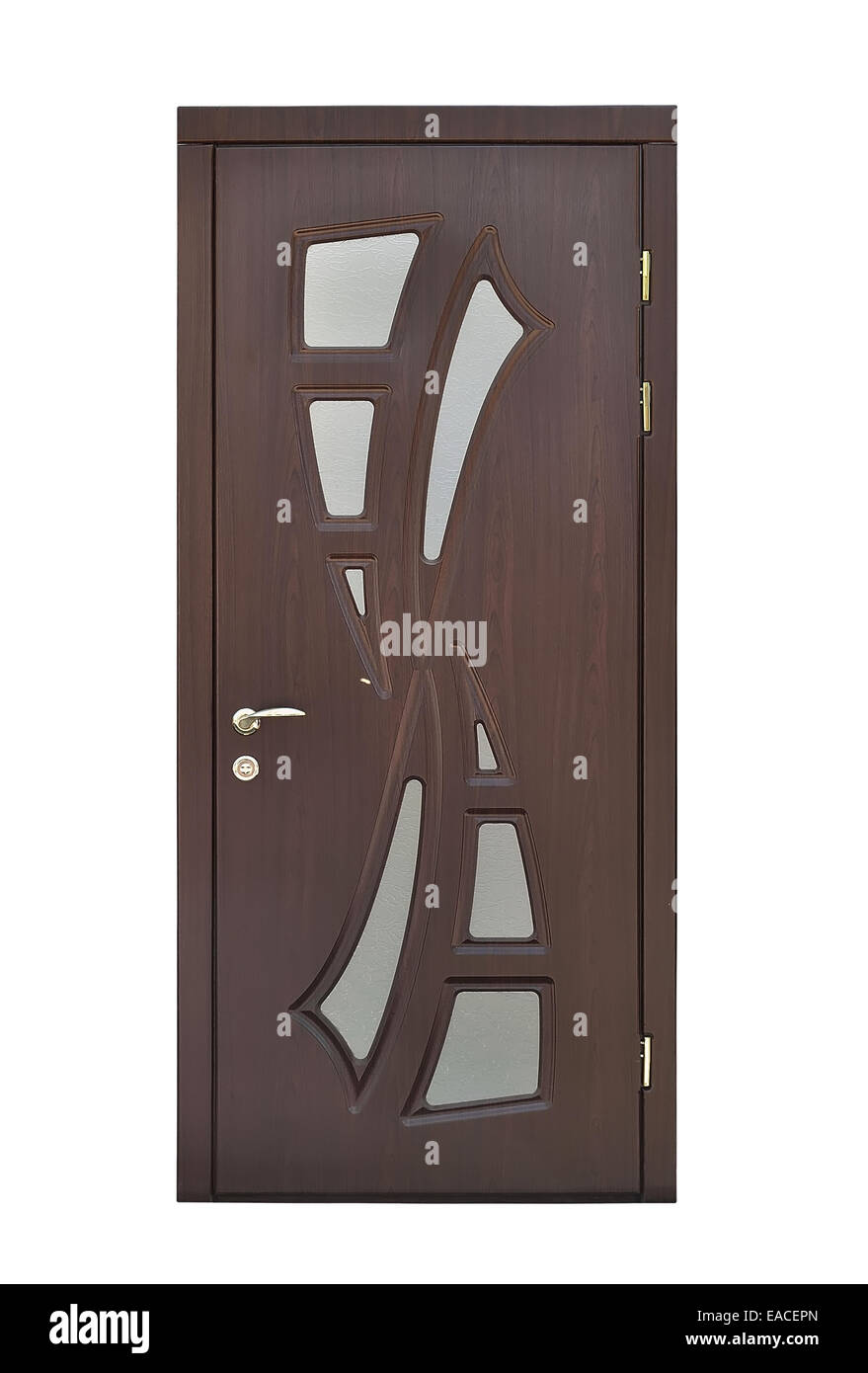 Wooden wooden door Cut Out Stock Images & Pictures - Alamy
