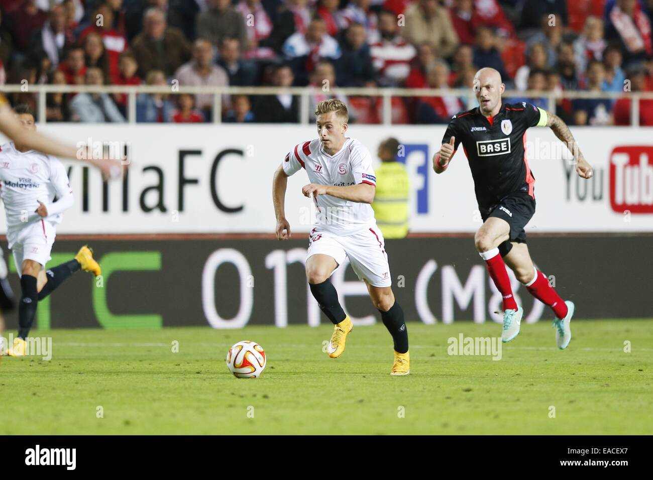 the Ramon Sanchez Pizjuan Stadium, Seville, Spain. 6th Nov, 2014 ...