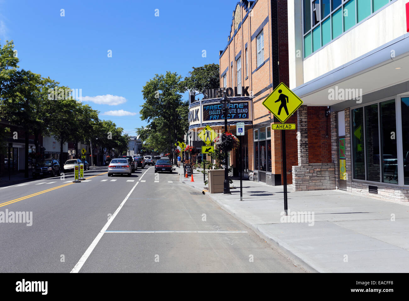 Main St. Riverhead Long Island New York Stock Photo - Alamy