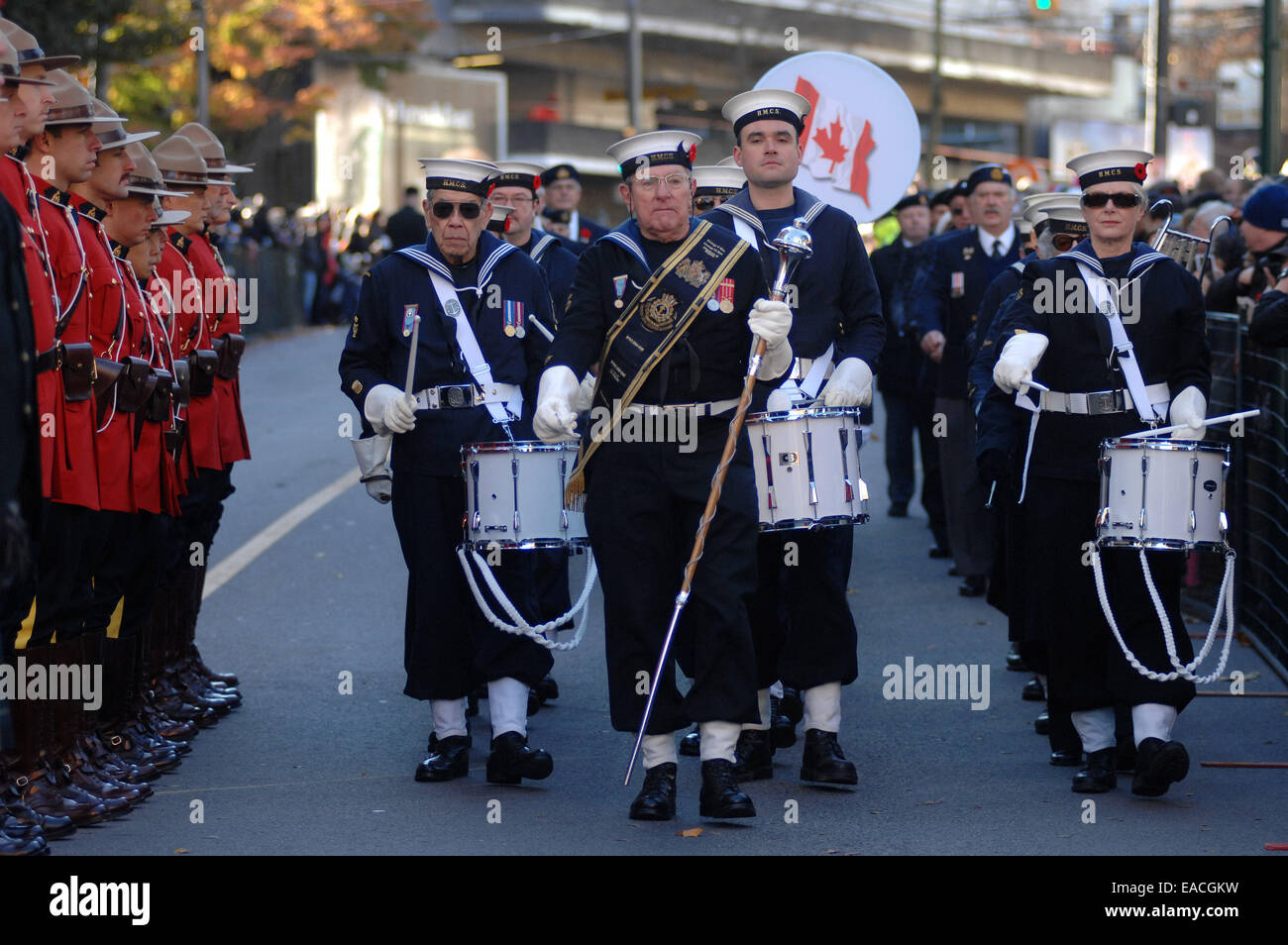 Vancouver, Canada. 11th Nov, 2014. Veterans march during the ...