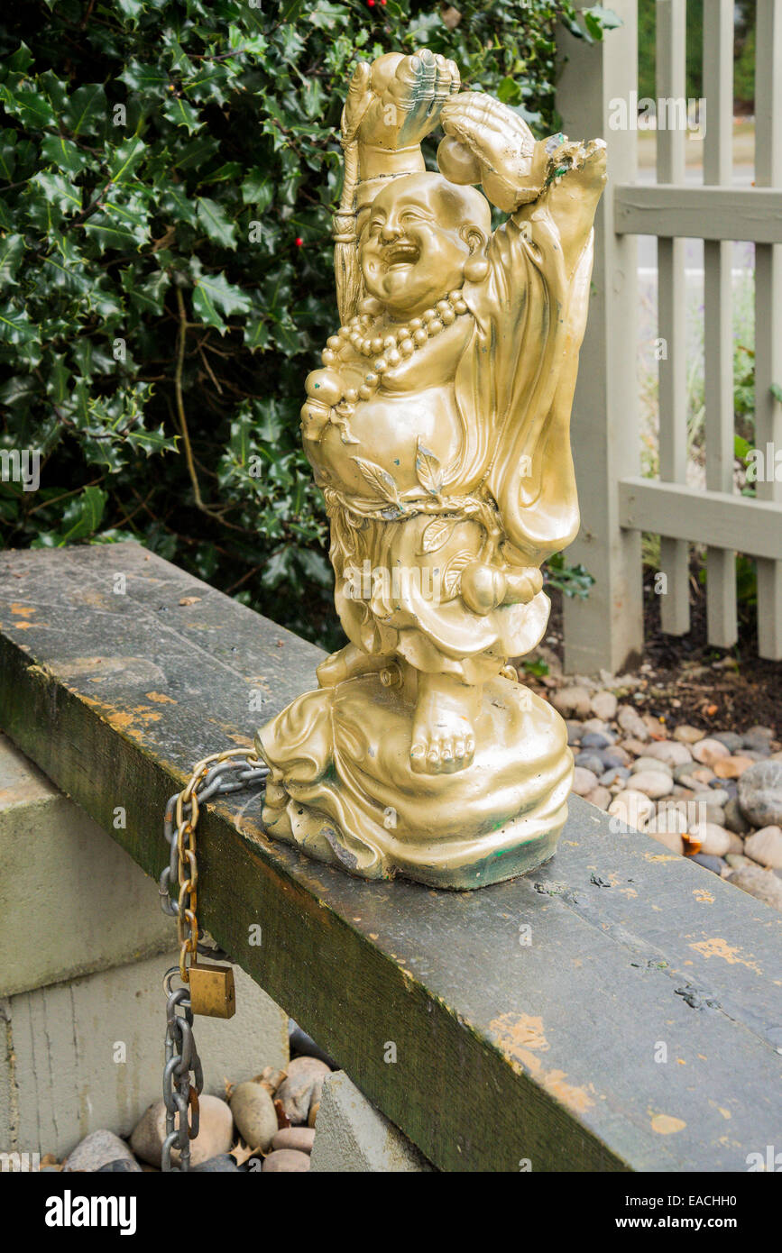 Chained Buddha statue Stock Photo - Alamy