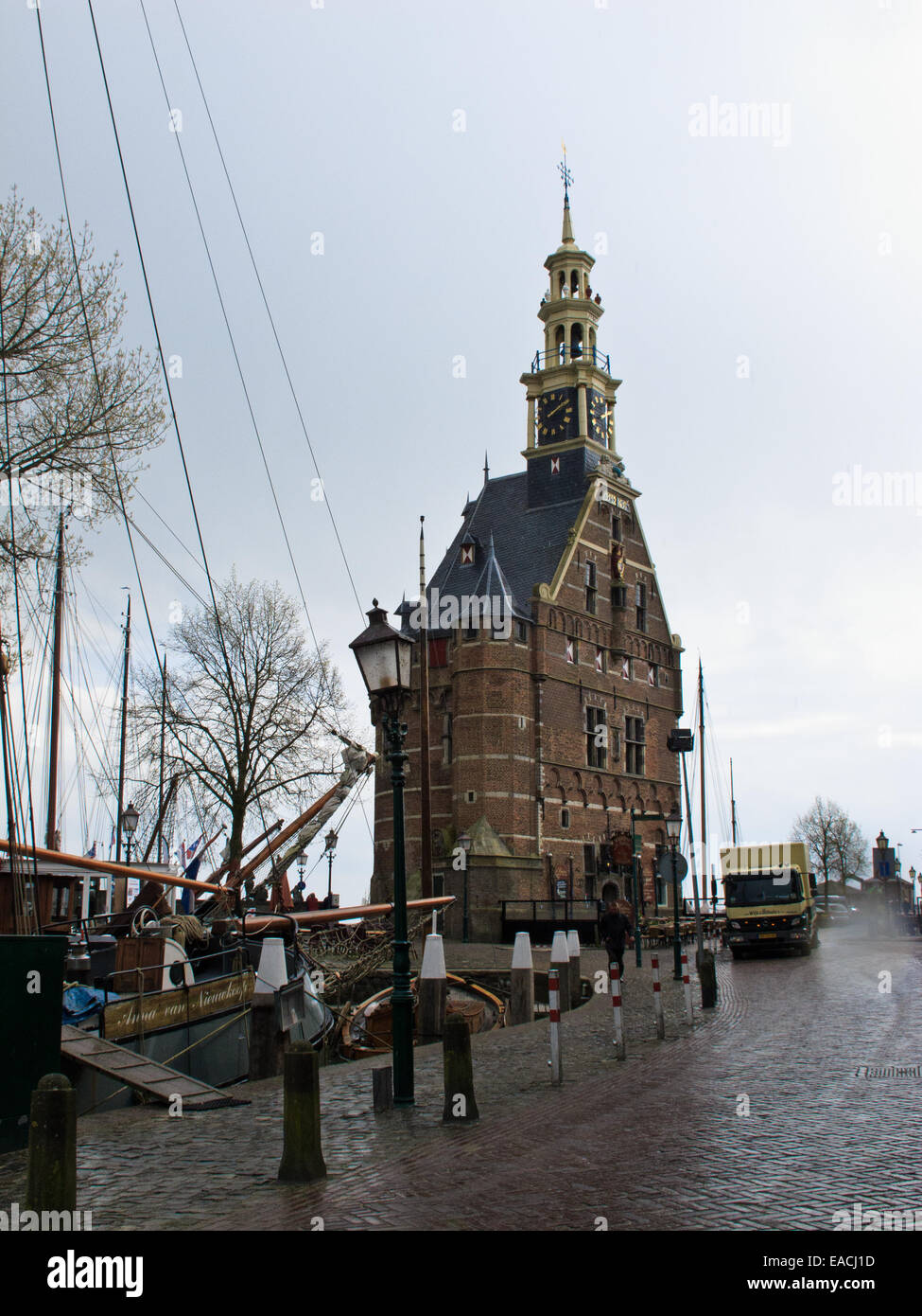 The harbor of Hoorn, Holland Stock Photo - Alamy