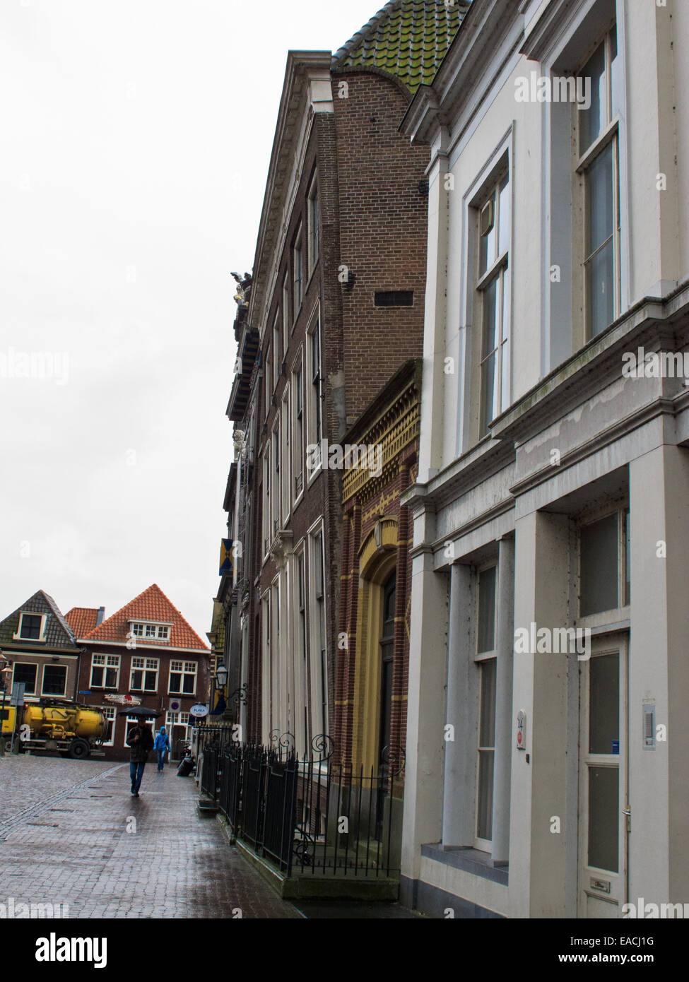 An old building bending to the front, Hoorn Stock Photo - Alamy