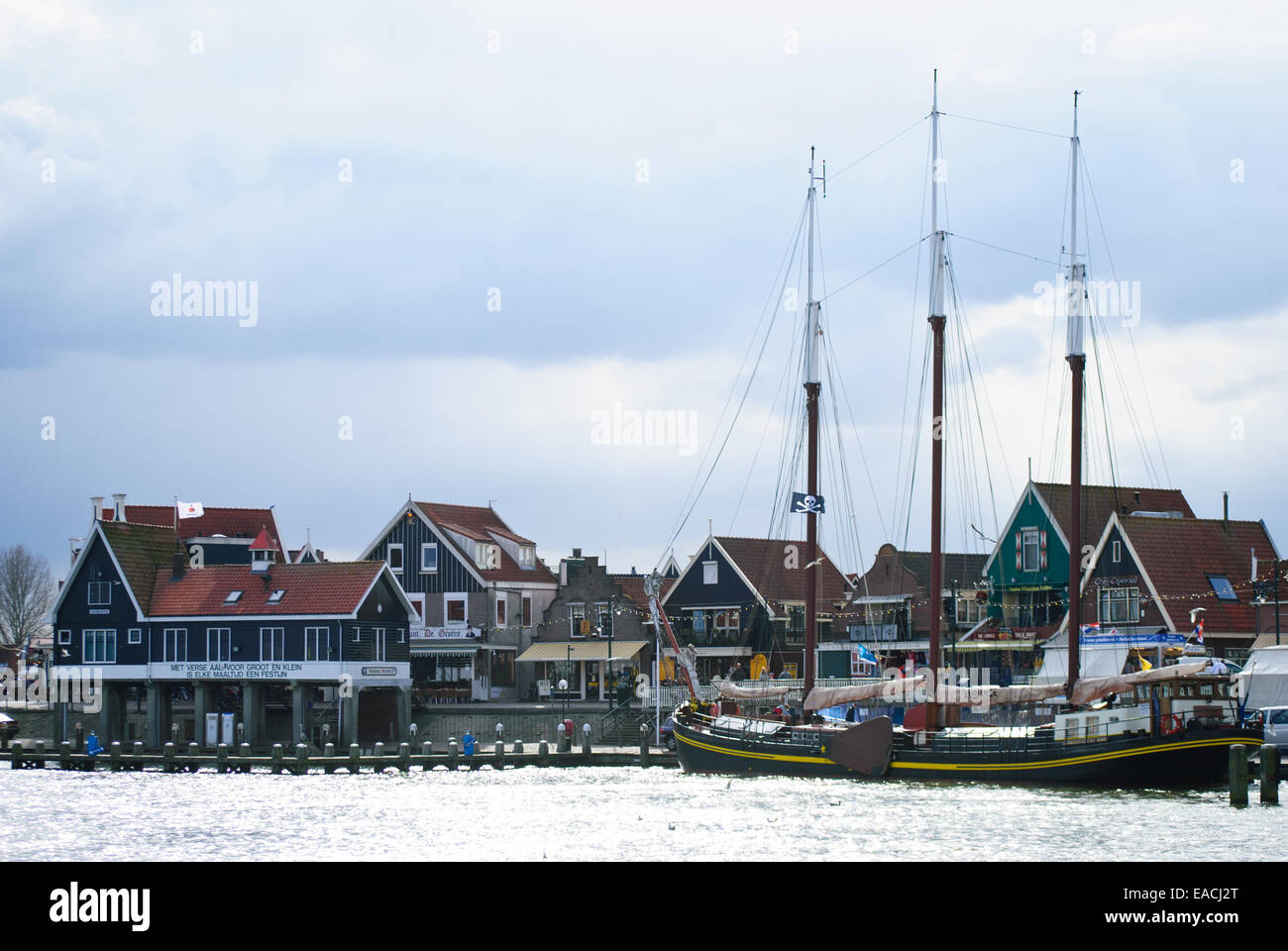 Cruise of Volendam at the town pier Stock Photo - Alamy