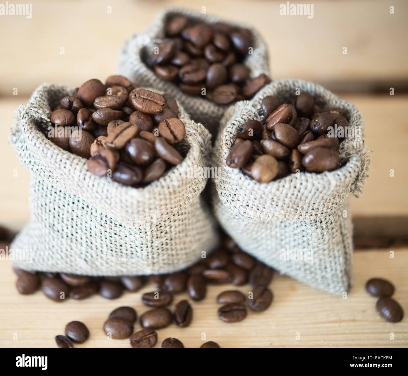 Beans in hessian sack hi-res stock photography and images - Alamy