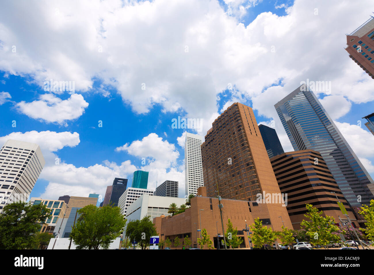 Houston skyline cityscape in Texas US USA Stock Photo - Alamy
