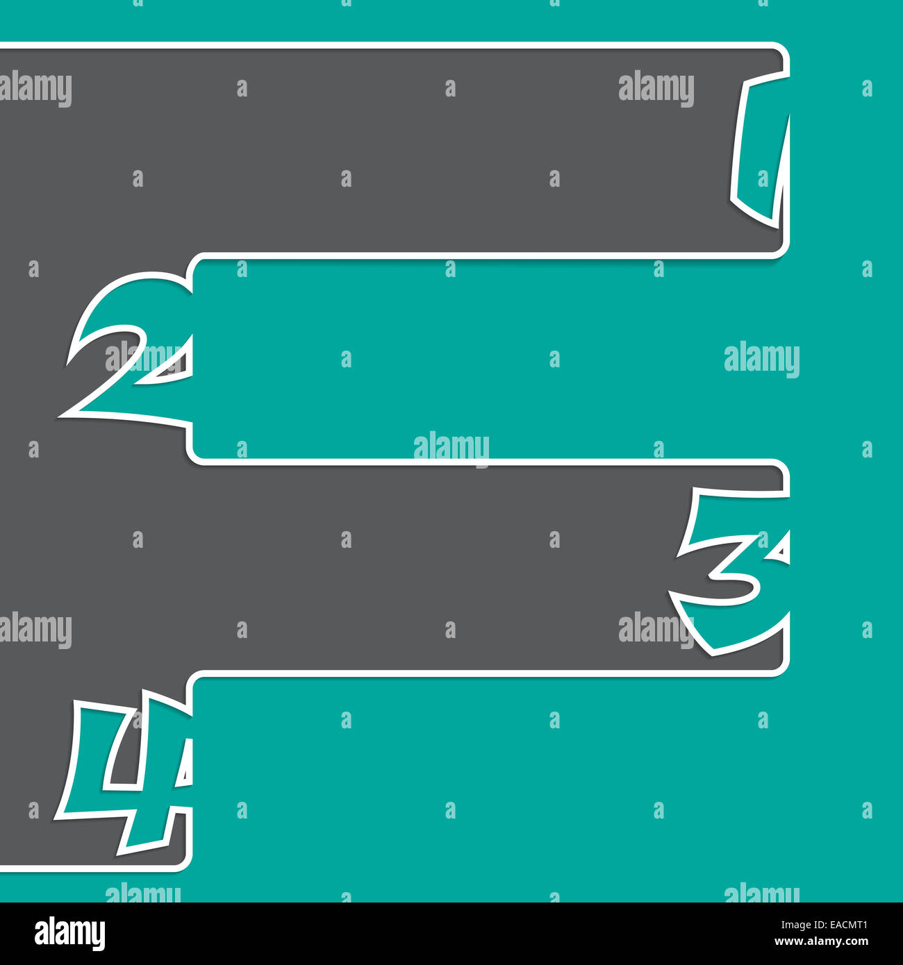 Simple infographic design with cool numbers on turquoise gray ...