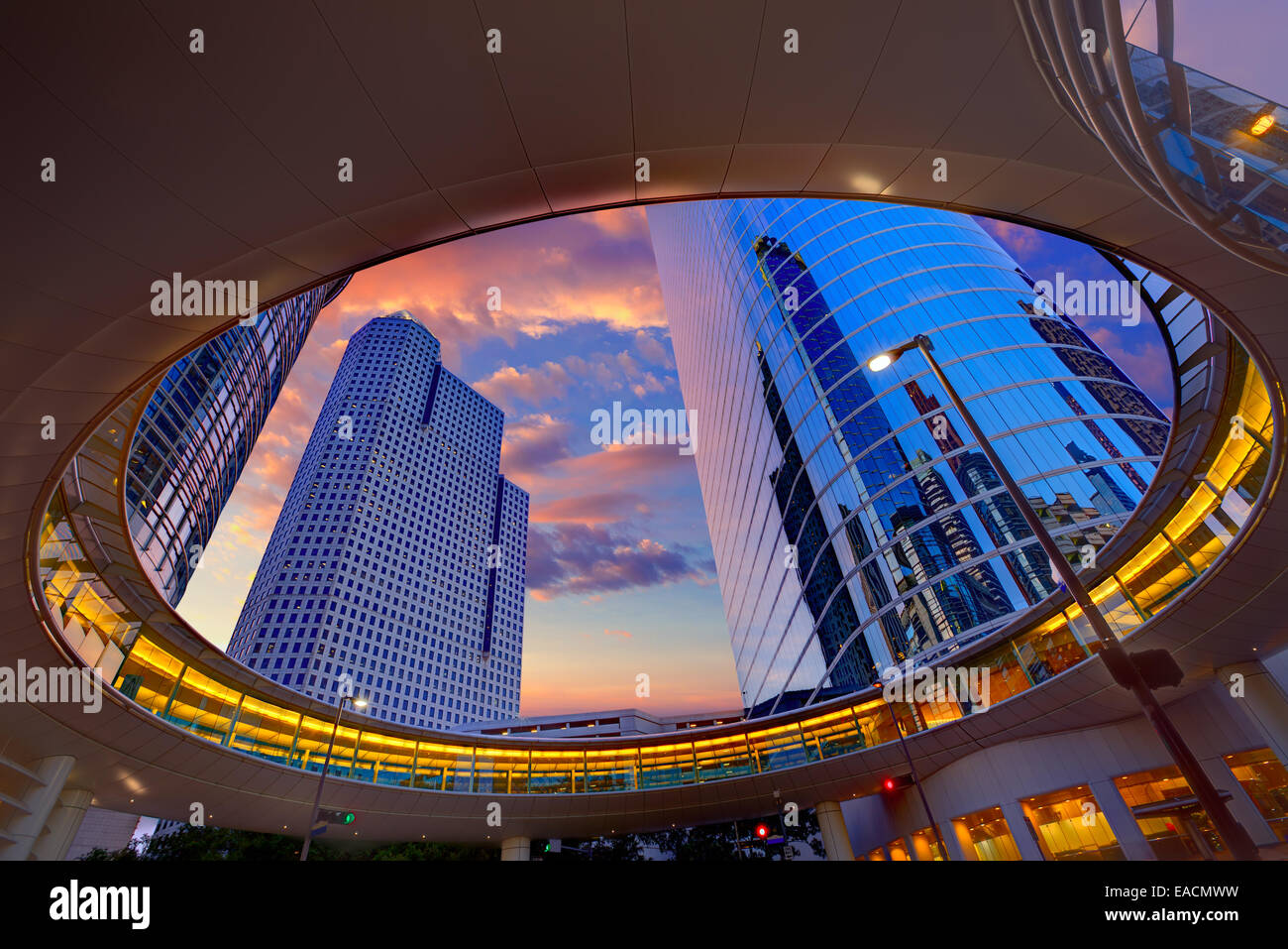 Houston at sunset hi-res stock photography and images - Alamy