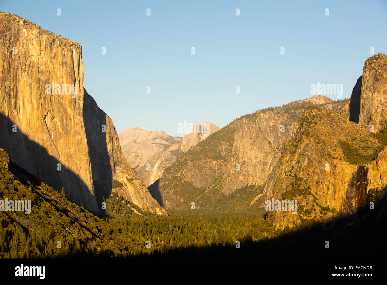 El Capitan, the most famous big wall in the Yosemite Valley, California ...