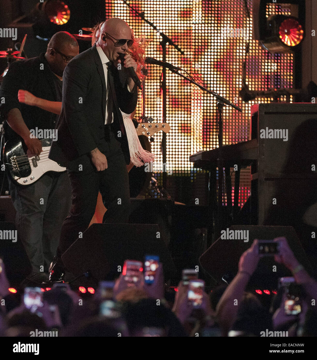Hollywood, California, USA. 11th Nov, 2014. Miami Rapper PITBULL ...