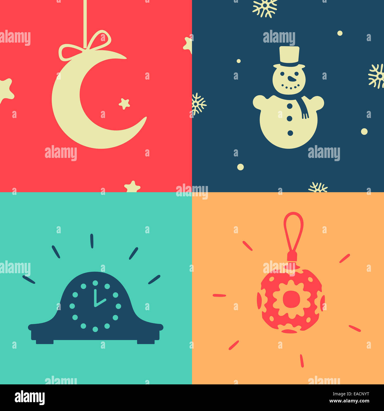 Set of symbols the new year Stock Photo - Alamy