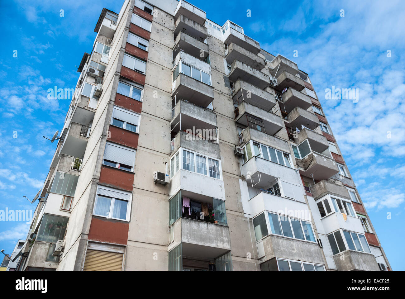 A block of High-rise flats in Mostar Stock Photo - Alamy