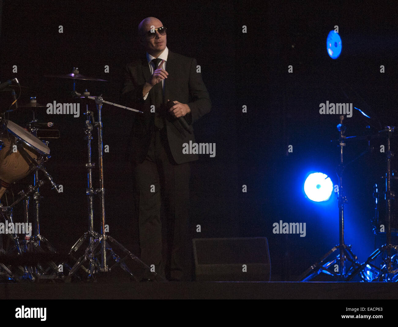 Hollywood, California, USA. 11th Nov, 2014. Miami Rapper PITBULL ...