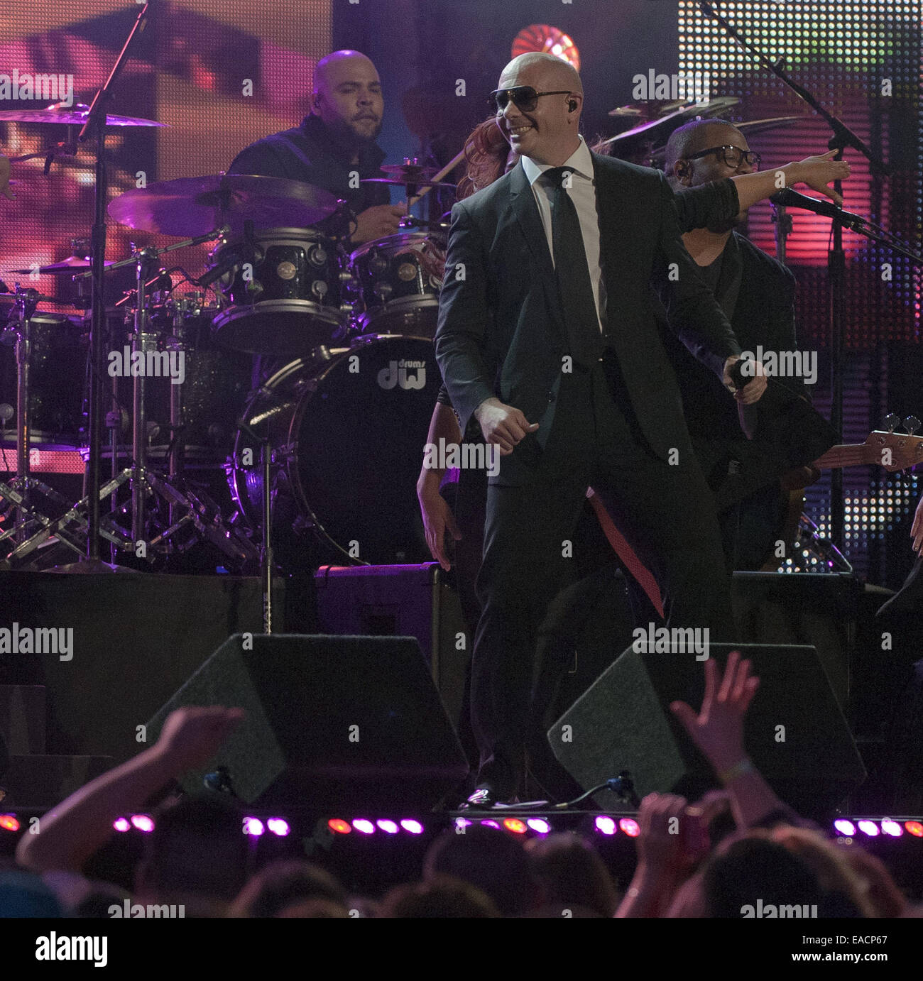 Hollywood, California, USA. 11th Nov, 2014. Miami Rapper PITBULL ...
