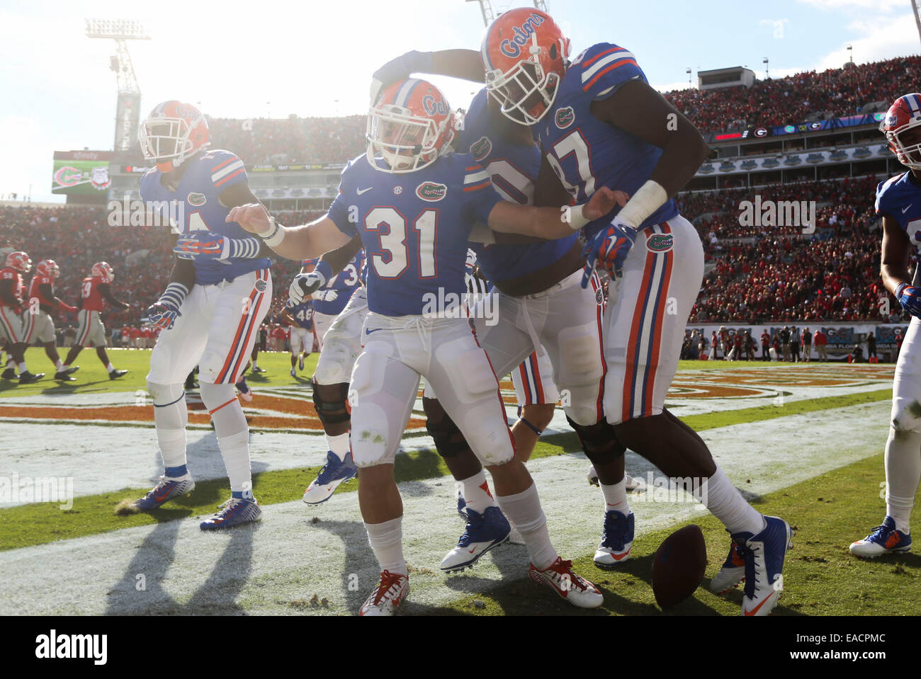 Florida gators football touchdown hi-res stock photography and images ...