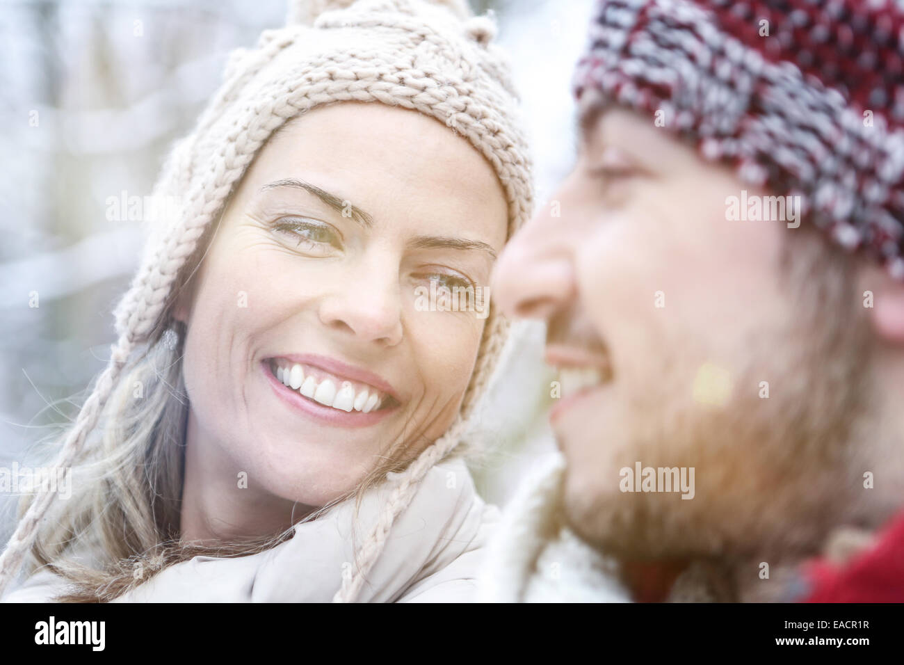 Happy winter face hi-res stock photography and images - Alamy