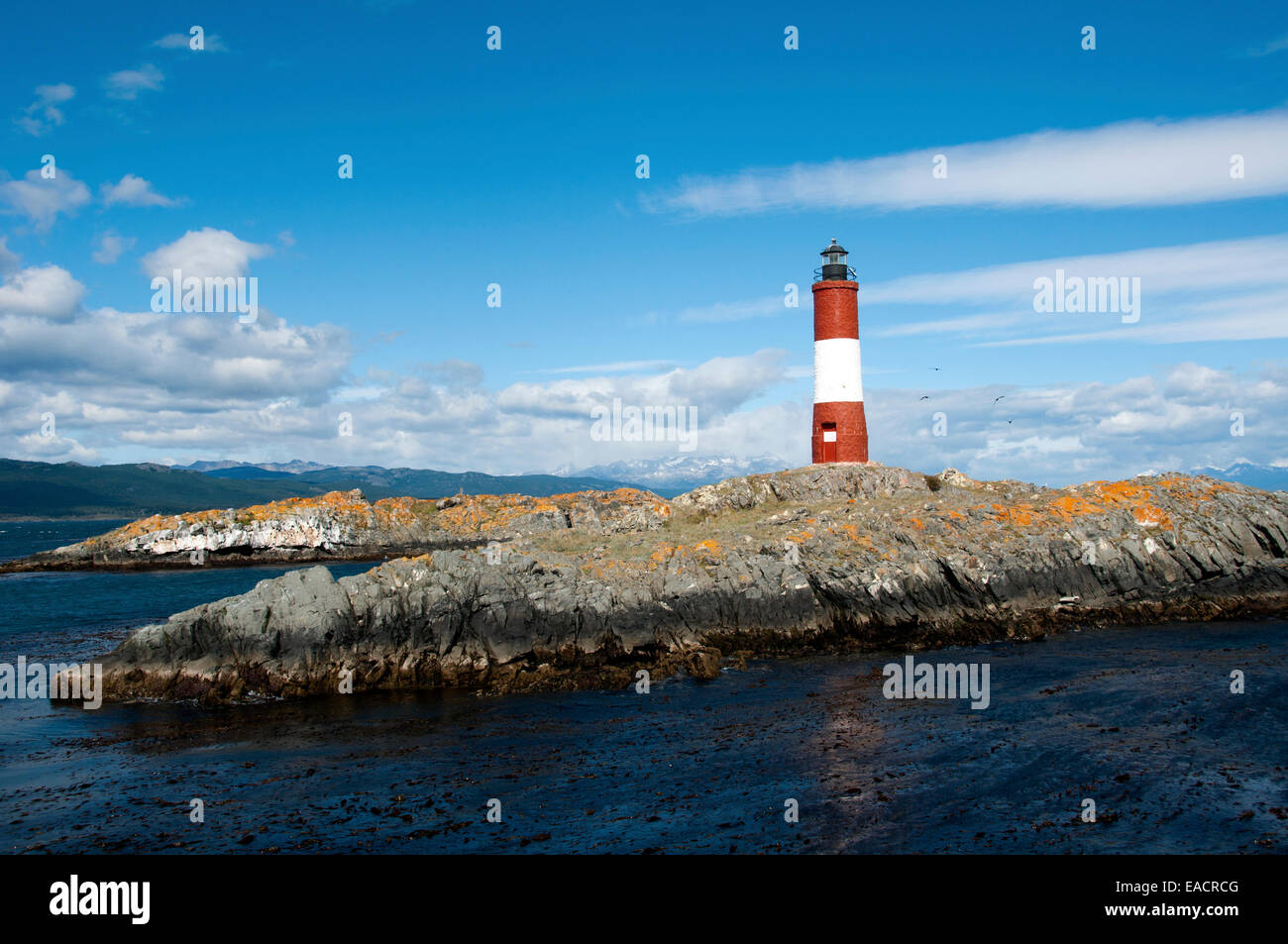 lighthouse - in the Beagle Channel Patagonia Argentina Stock Photo - Alamy