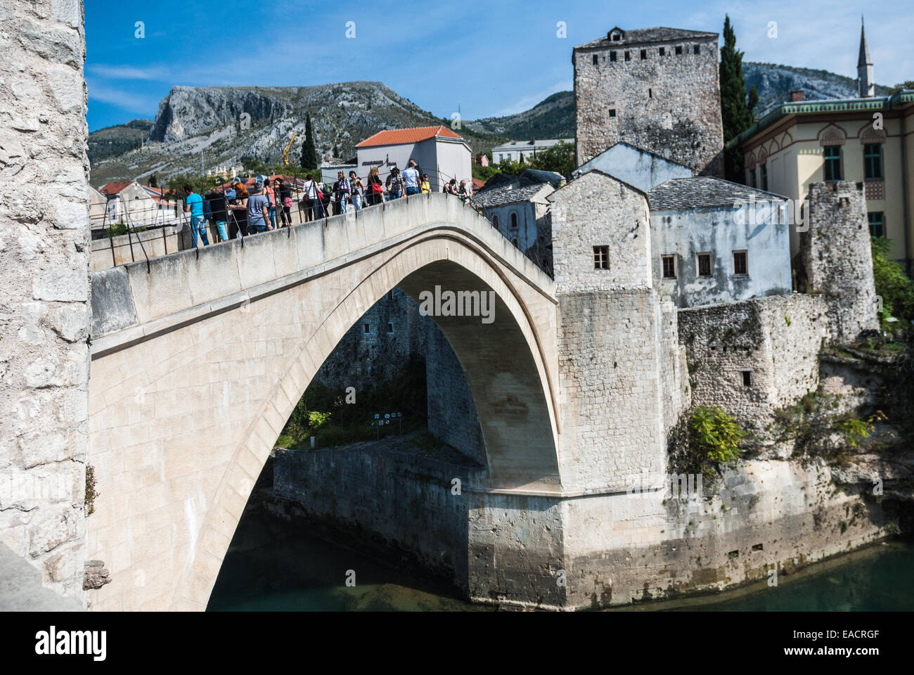 The old bridge in Mostar Stock Photo - Alamy