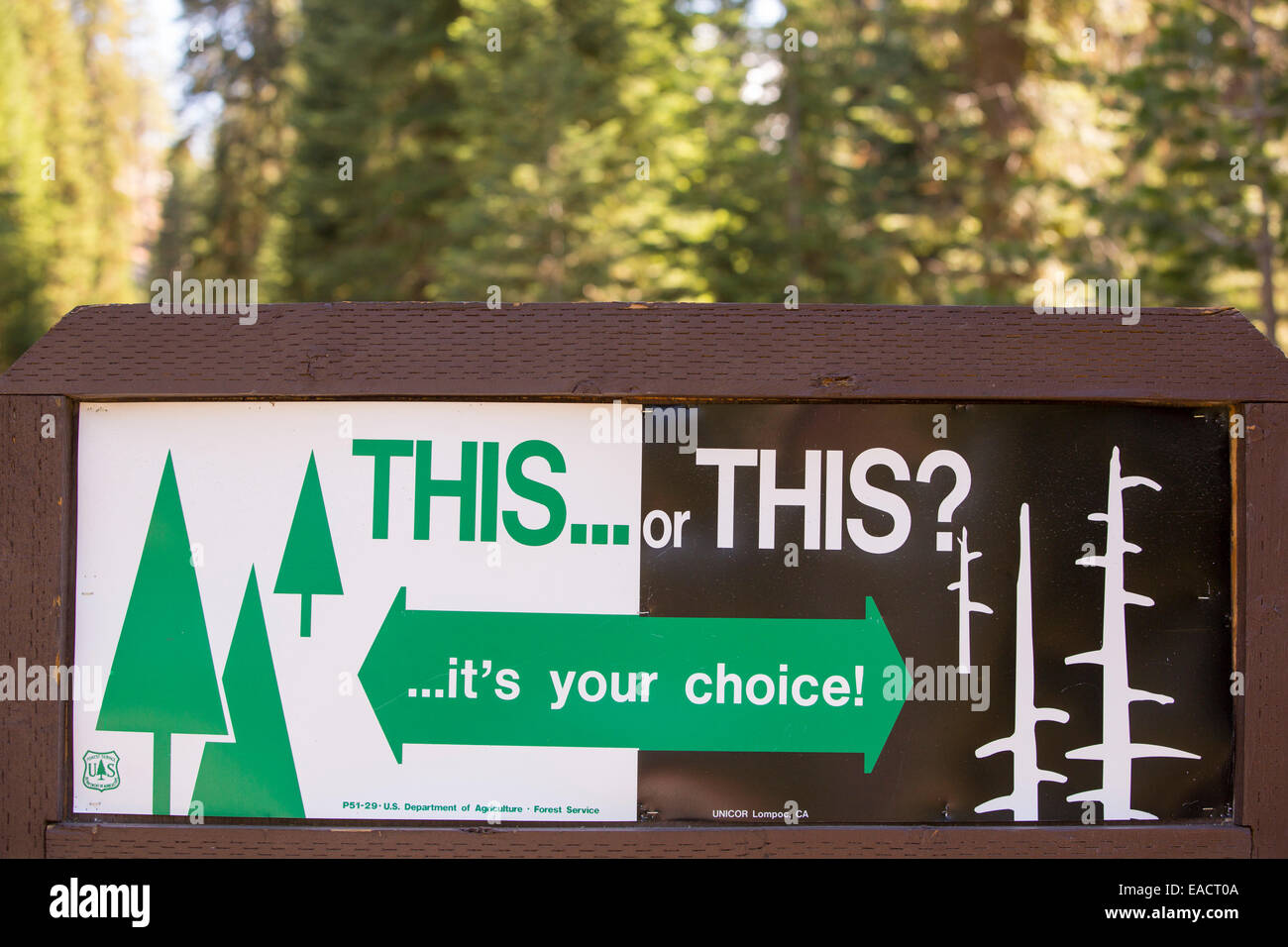 Wildfire danger notice hi-res stock photography and images - Alamy