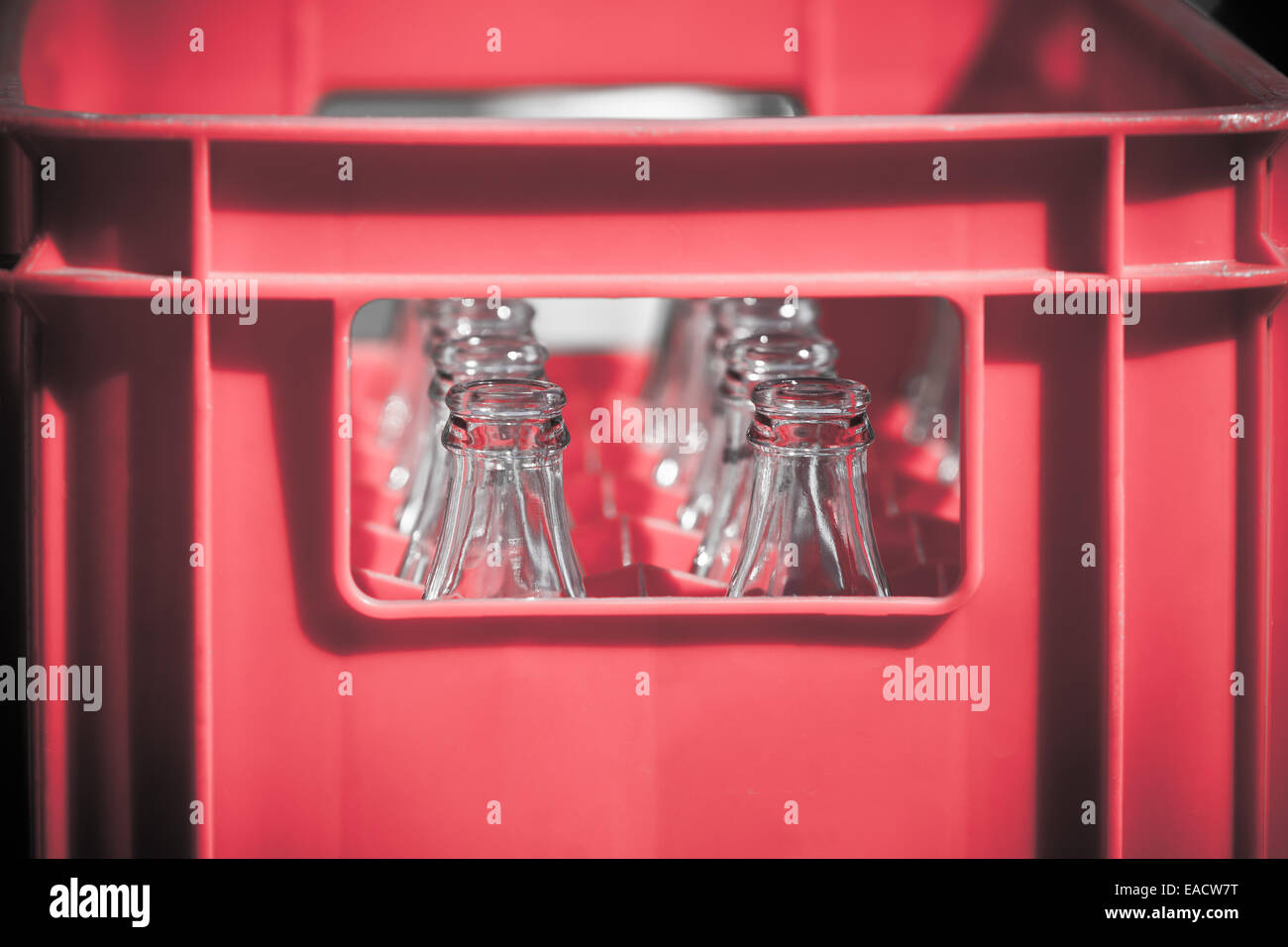 Empty bottles recycling box hi-res stock photography and images - Alamy