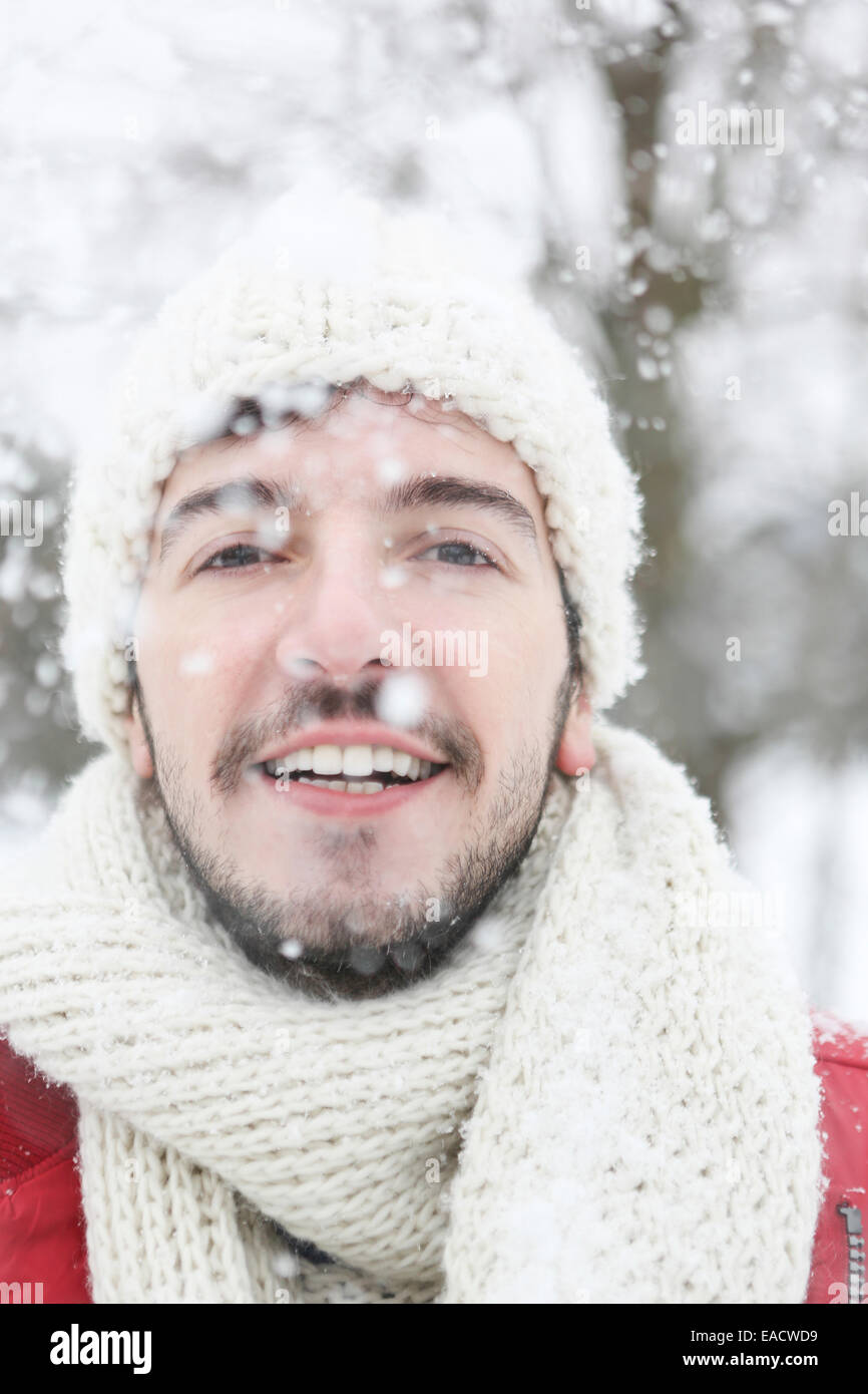 Happy winter face hi-res stock photography and images - Alamy