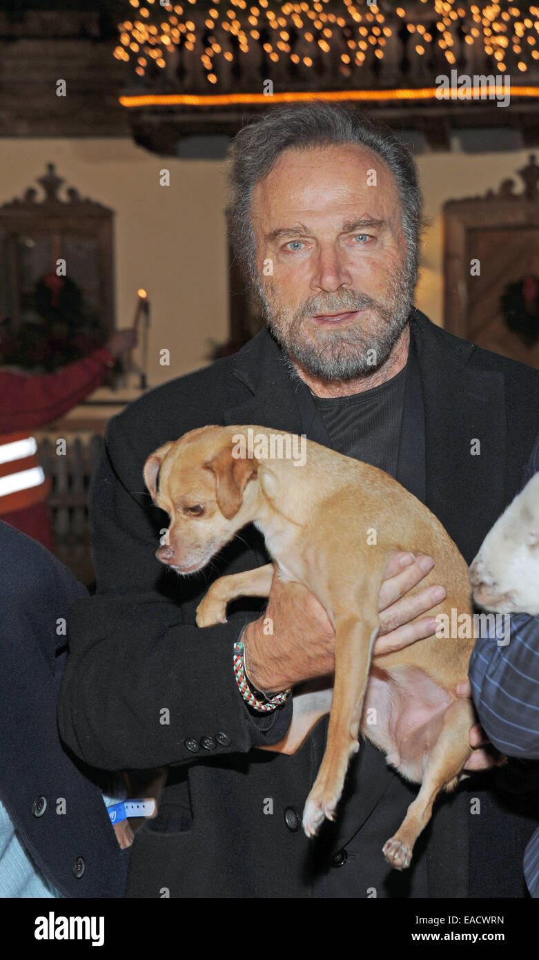 Salzburg, Austria. 11th Nov, 2014. Italian actor Franco Nero posing ...