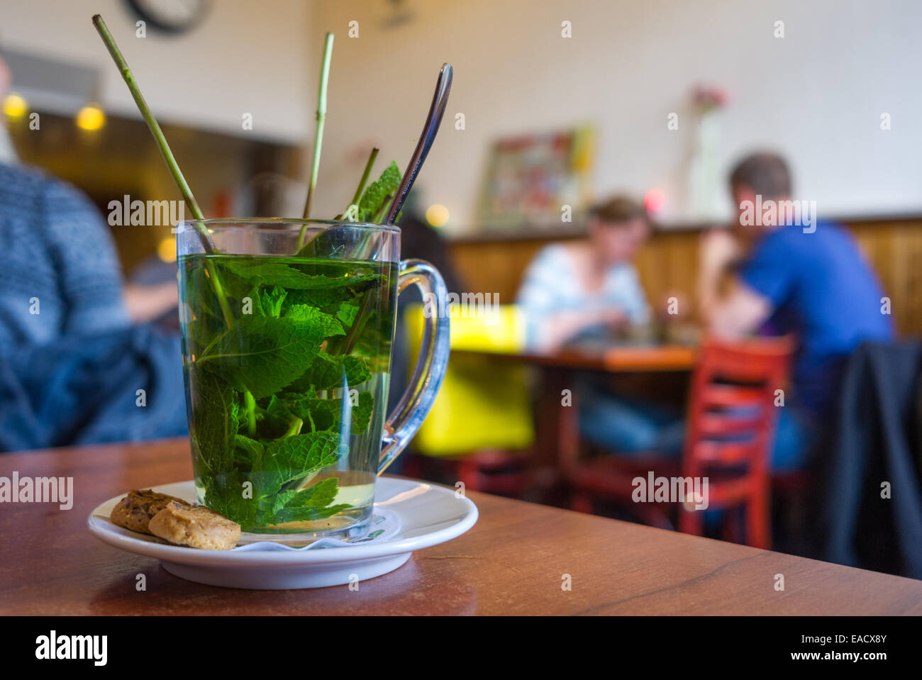 Mint tea in cafe in Ansterdam Stock Photo - Alamy
