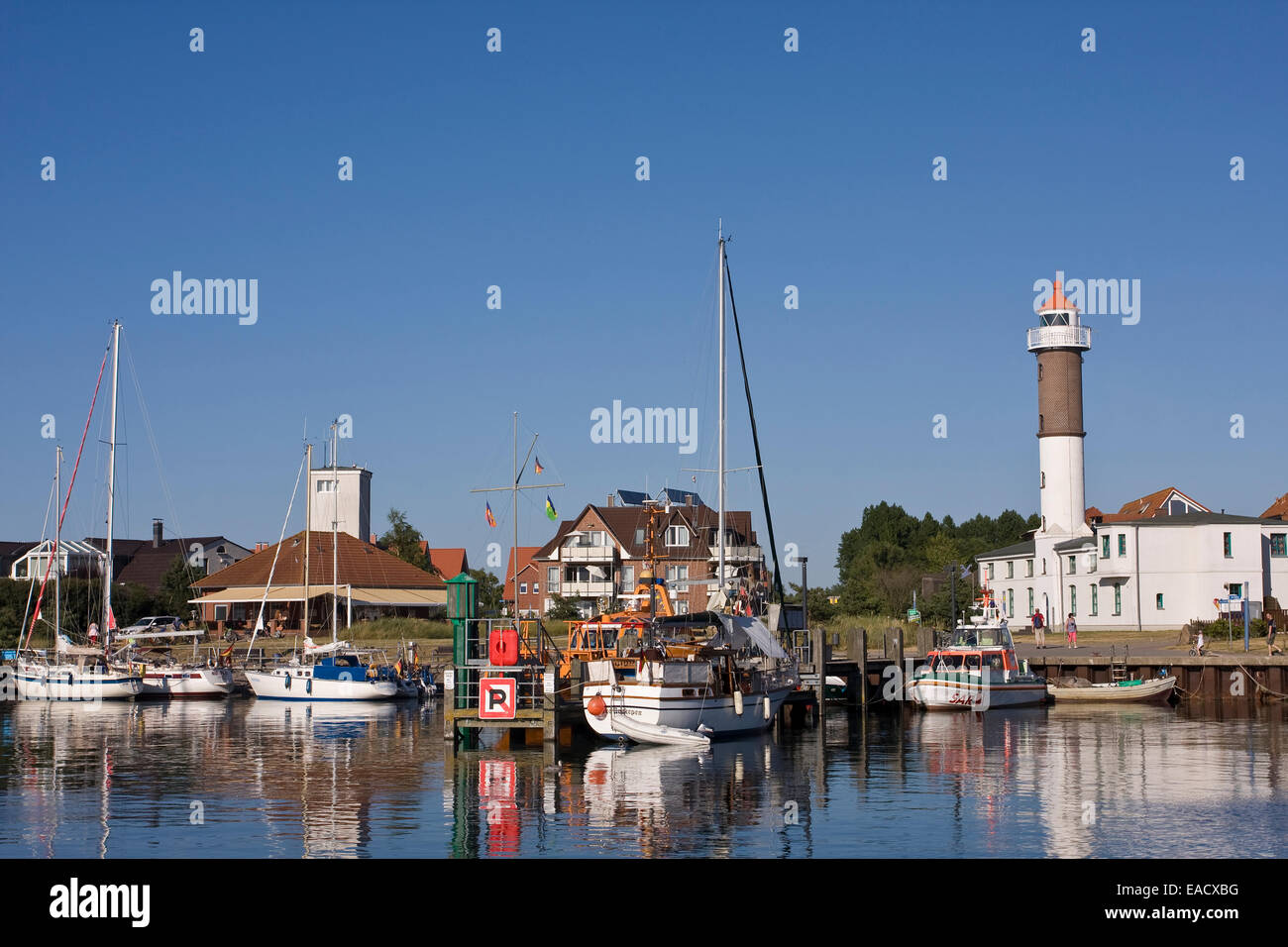 Timmendorf lighthouse harbour hi-res stock photography and images - Alamy