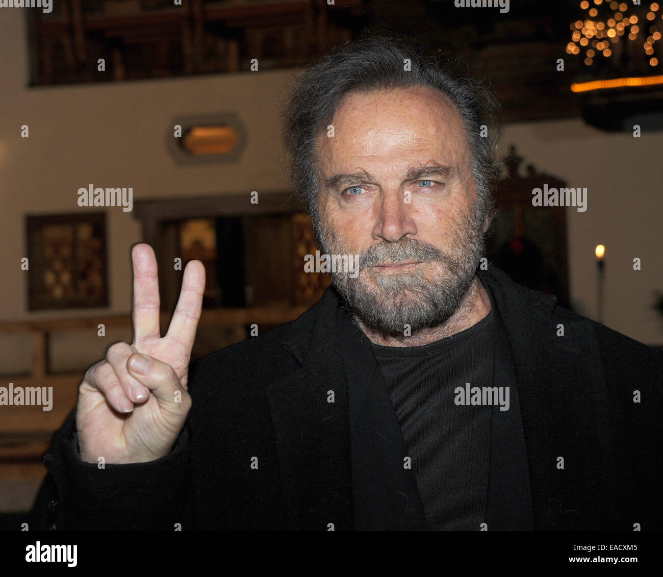 Salzburg, Austria. 11th Nov, 2014. Italian actor Franco Nero posing at ...