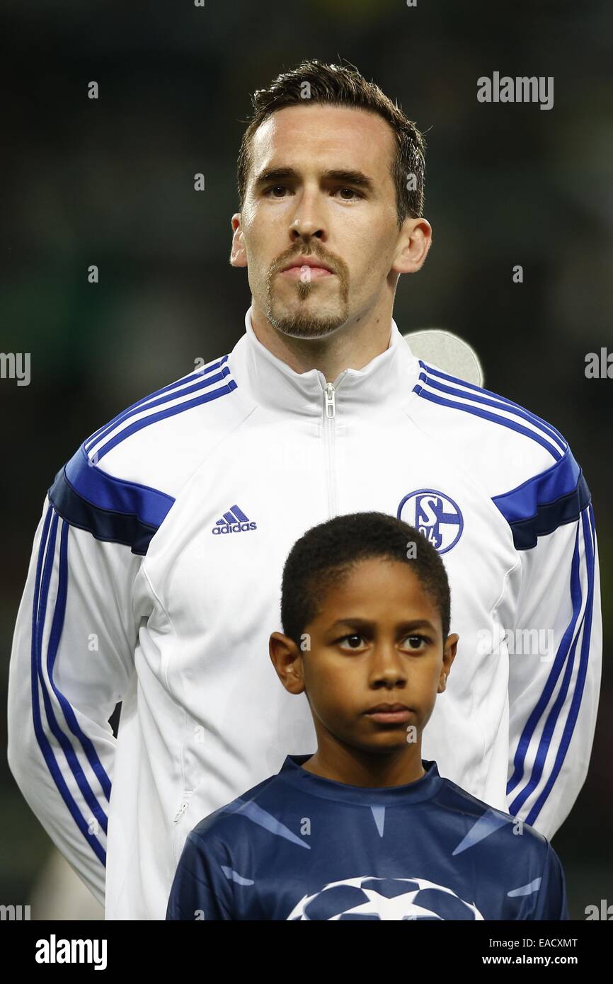 Lisbon, Portugal. 5th Nov, 2014. Marco Hoger (Schalke) Football/Soccer ...