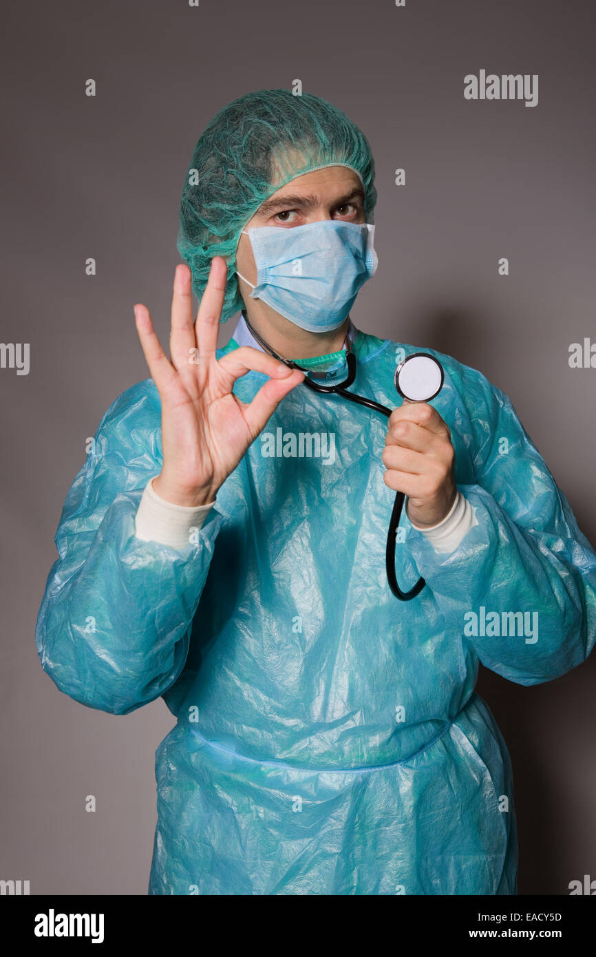 young mal doctor, on a dark background Stock Photo - Alamy