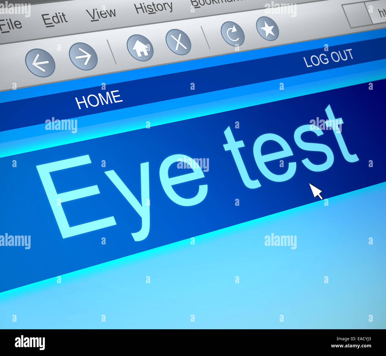 Eye Test Concept Stock Photo Alamy