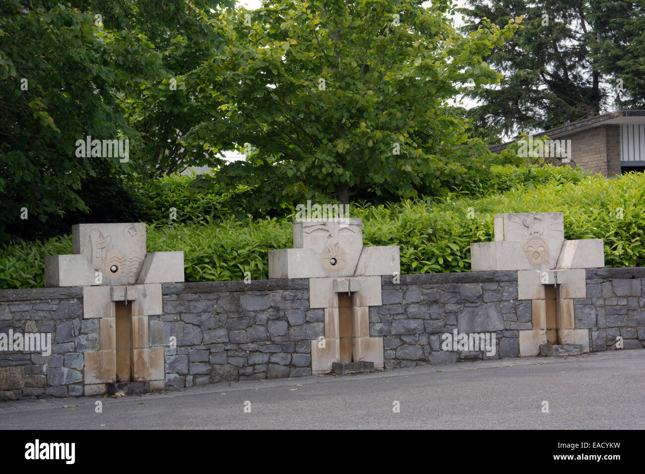 EIRE; MAYO; KNOCK; SHRINE; HOLY WATER FONTS Stock Photo - Alamy