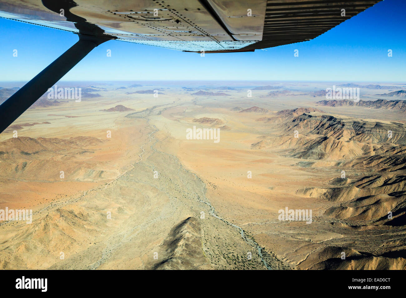 View from a small plane over the foothills of the Namib Desert, ‪Namib ...