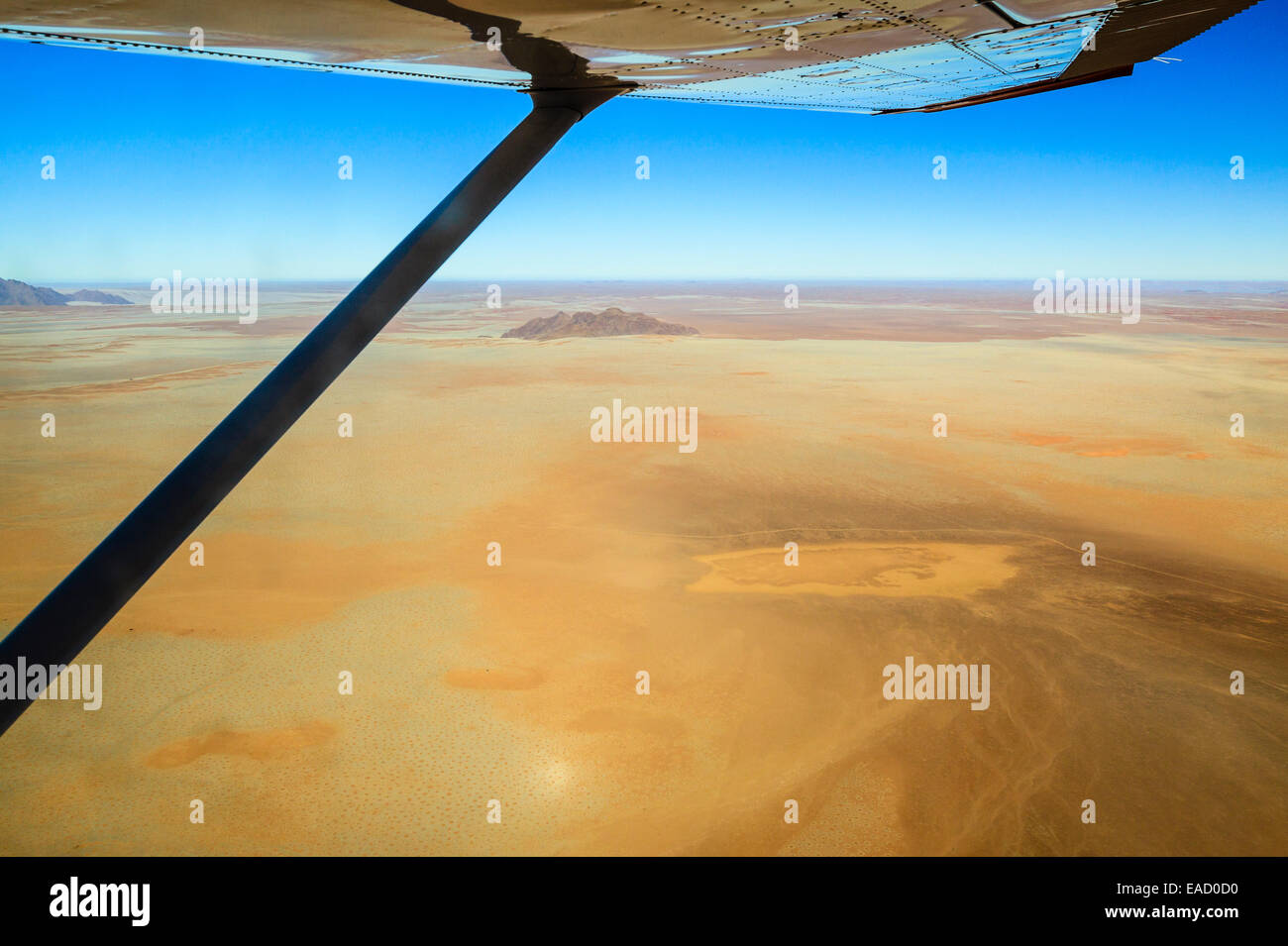 View from a small plane over the Namib Desert, ‪Namib-Naukluft National ...