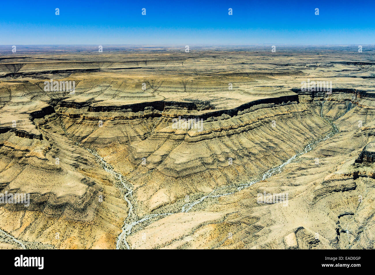 Aerial view, canyon in the Khomas Hochland, Namibia Stock Photo - Alamy