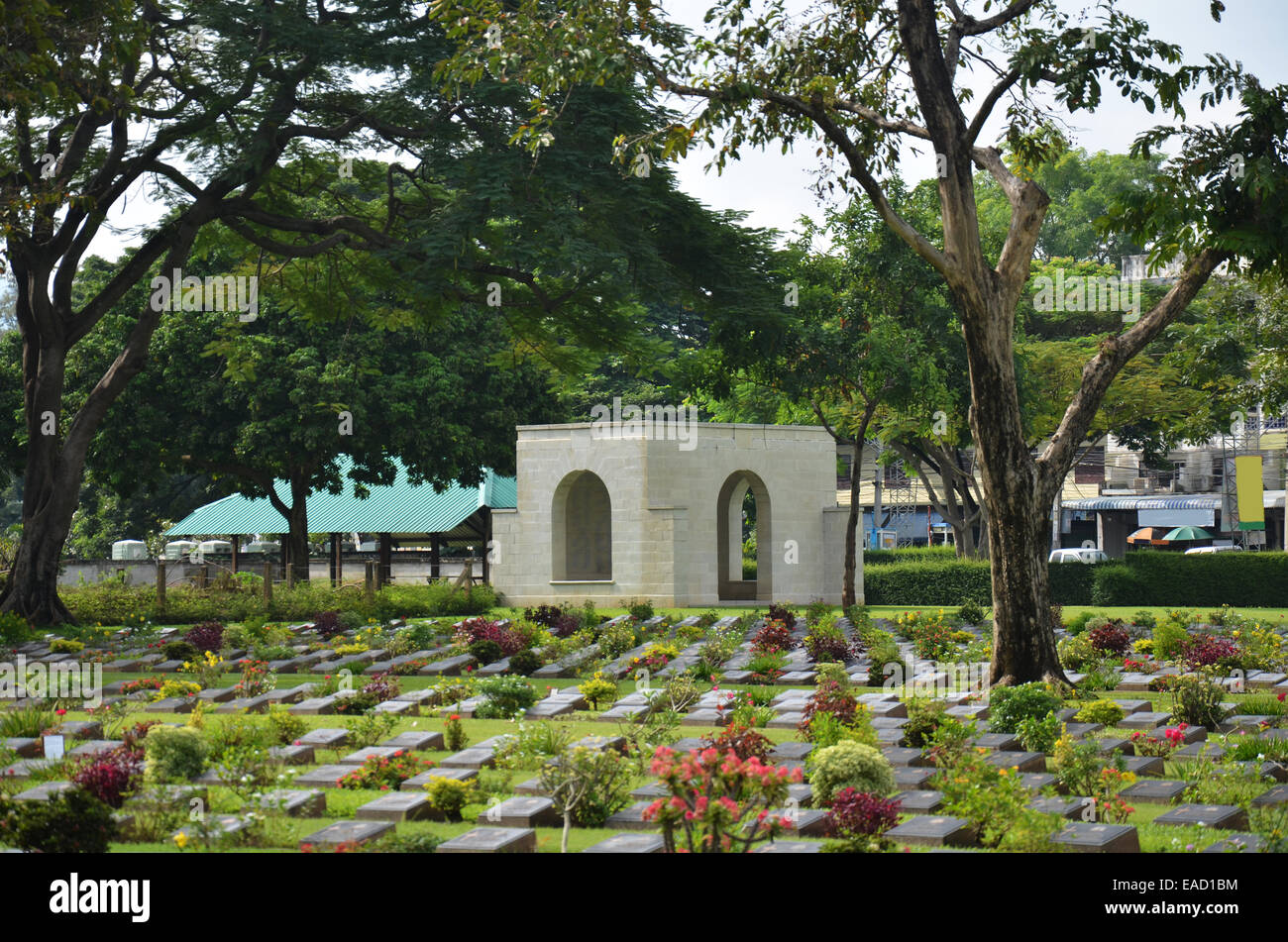 Kanchanaburi War Cemetery (Don Rak).The Allied war cemetery in ...