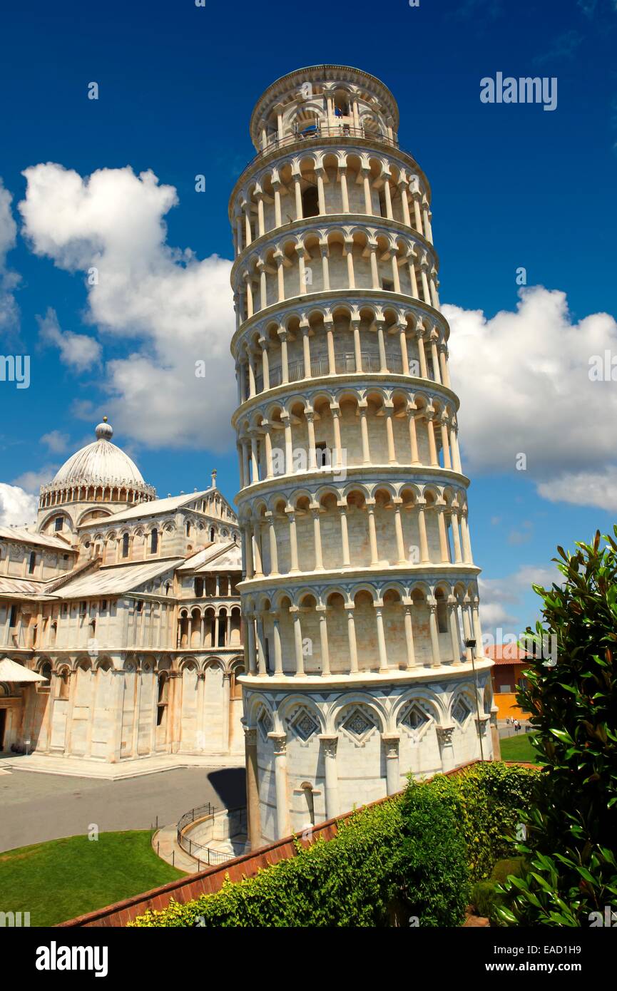 The Leaning Tower of Pisa, Pisa, Province of Pisa, Tuscany, Italy Stock ...