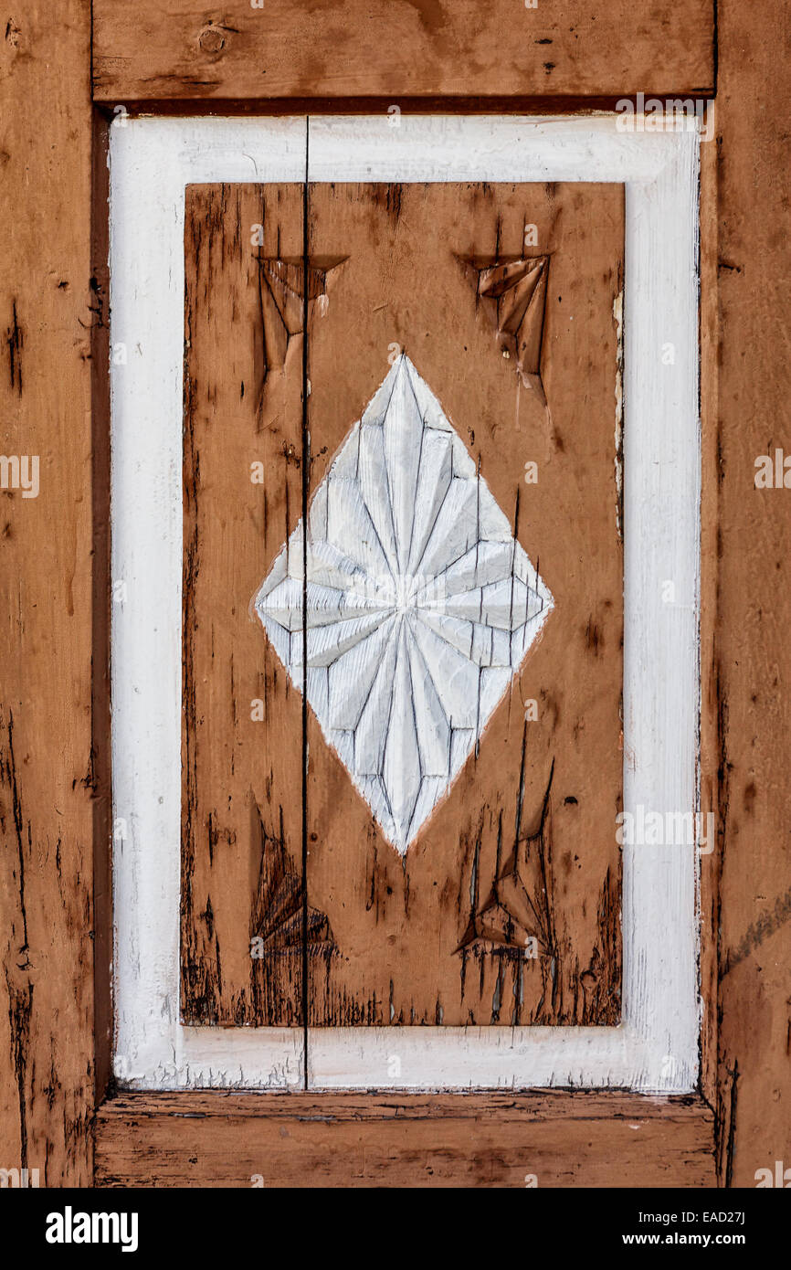 Old painted ornamental element Stock Photo - Alamy