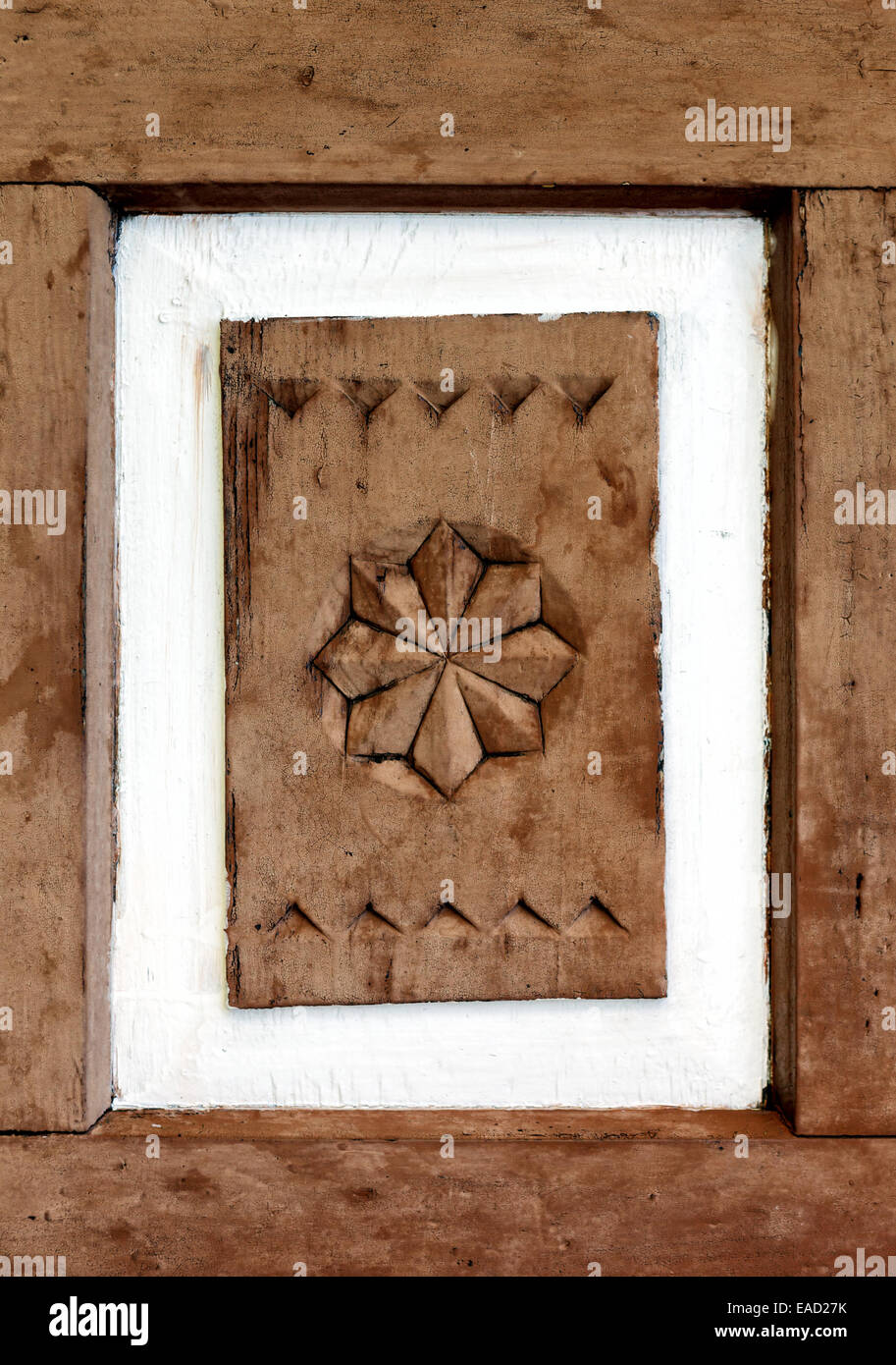 Old painted ornamental element Stock Photo - Alamy