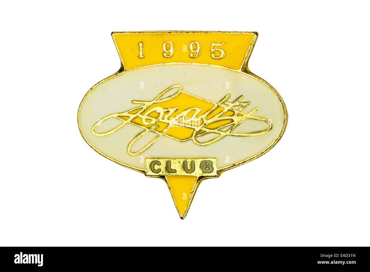 Butlins holiday loyalty club badge (year 1995) on white background ...