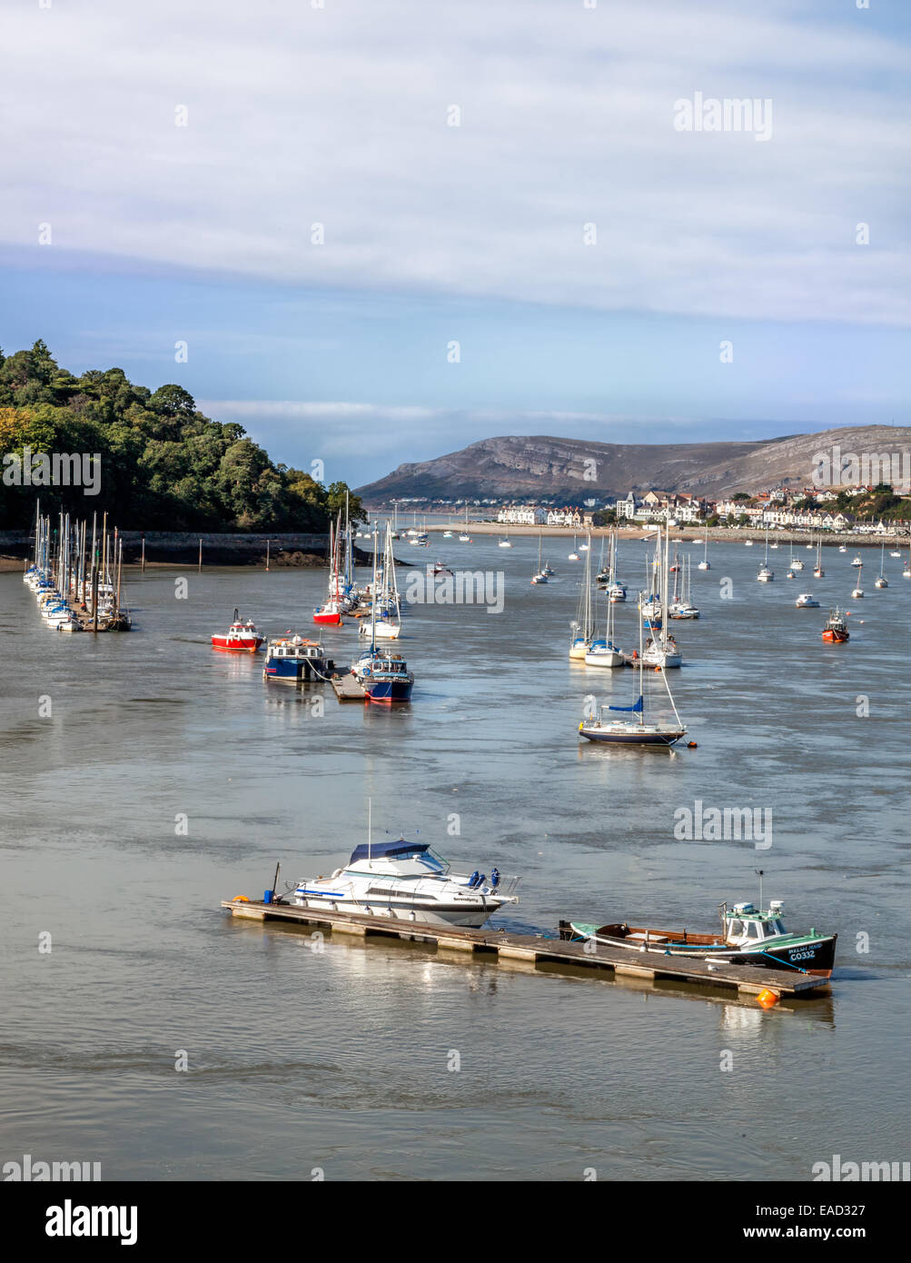 Conway Bay (Welsh Bae Conwy) in Wales Great Britain Stock Photo - Alamy