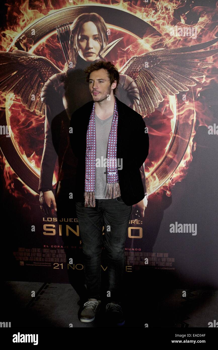 Madrid, Madrid, Spain. 12th Nov, 2014. British Actor Sam Claflin ...
