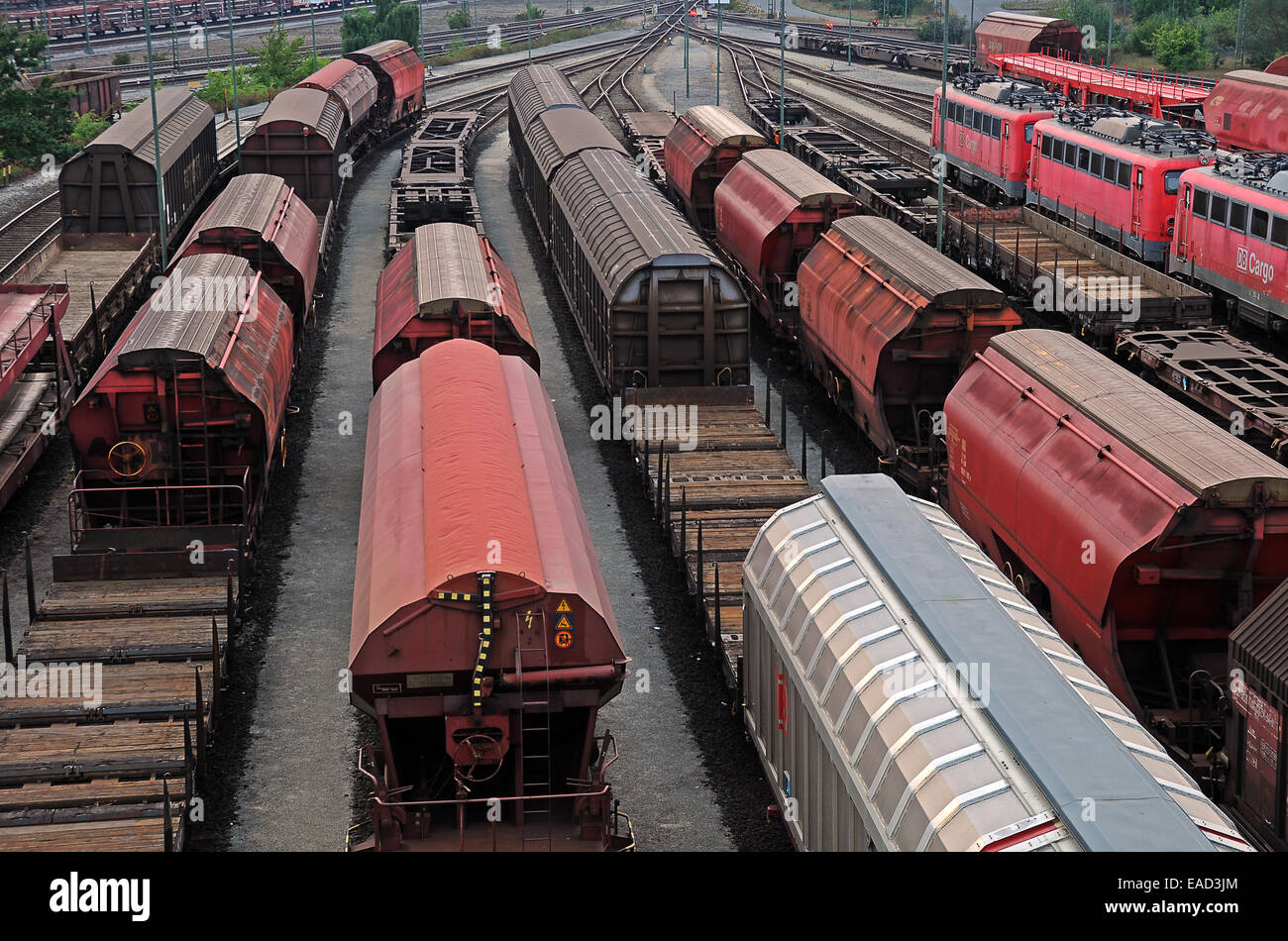Maschen Marshalling Yard, Maschen, Lower Saxony, Germany Stock Photo ...