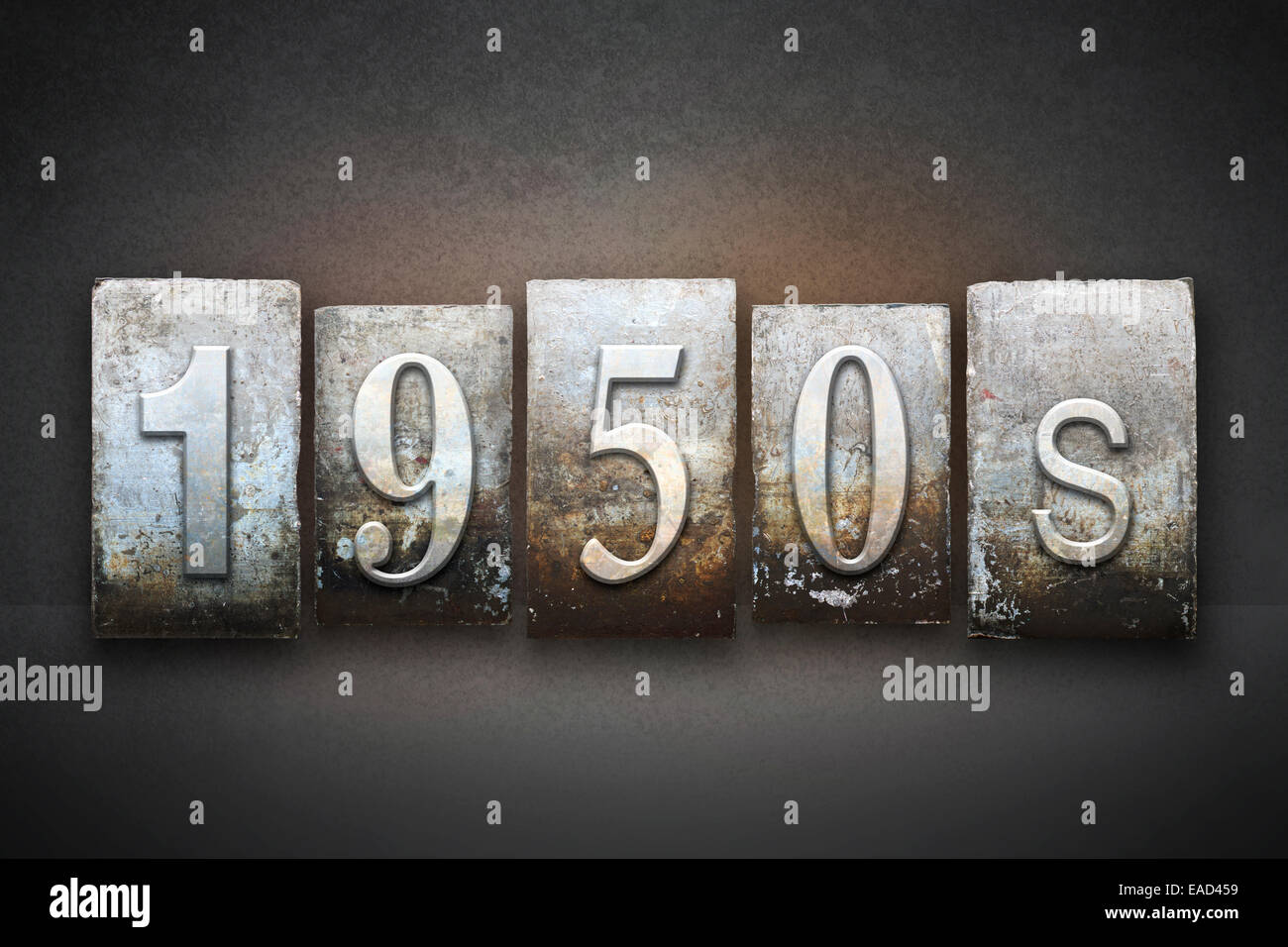 Word 1950s written in vintage hi-res stock photography and images - Alamy