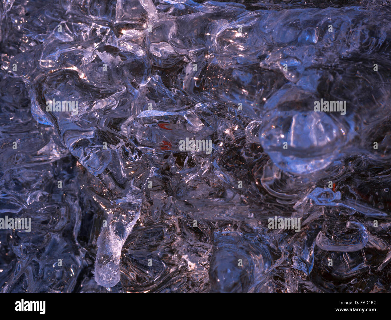 Ice Crystals, Brandenberger Ache, Kramsach, Kufstein District, North ...