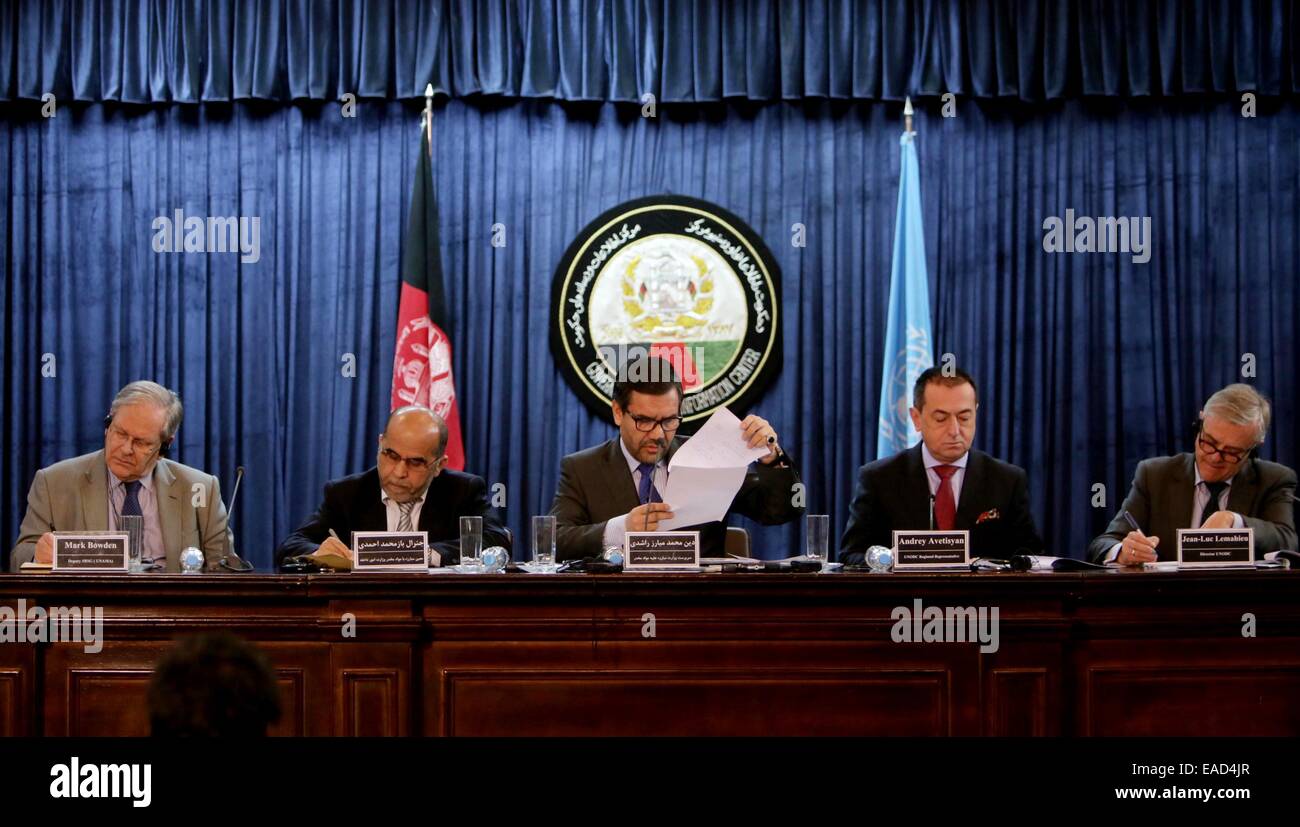 Kabul, Afghanistan. 12th Nov, 2014. Afghan Minister of Counter ...