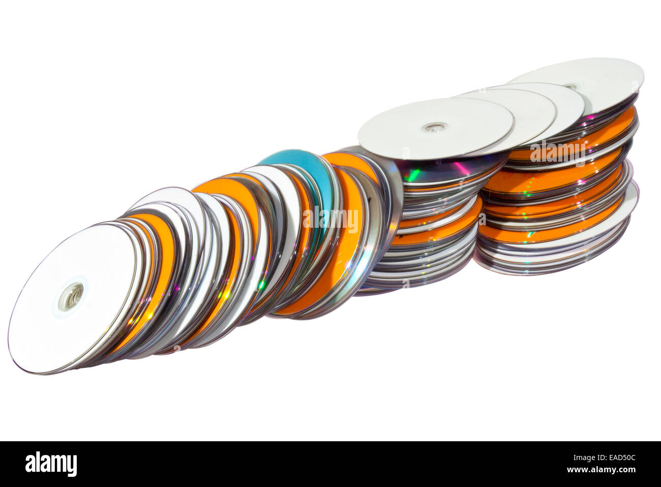 Blank cd disc stack Cut Out Stock Images & Pictures - Alamy