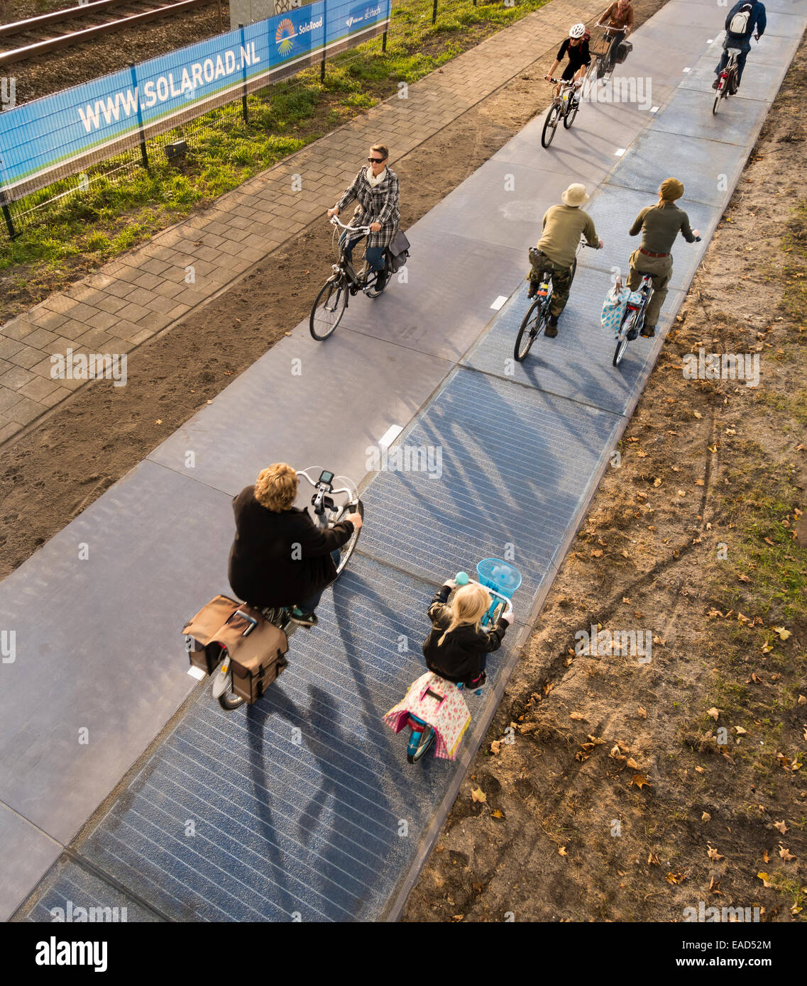 Bicycle lane made from solar cells hi-res stock photography and images ...